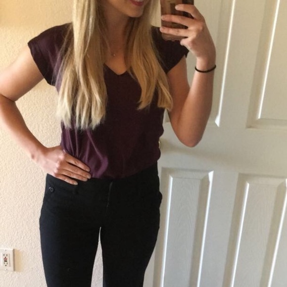 Express | Tops | Purple Work Shirt | Poshmark